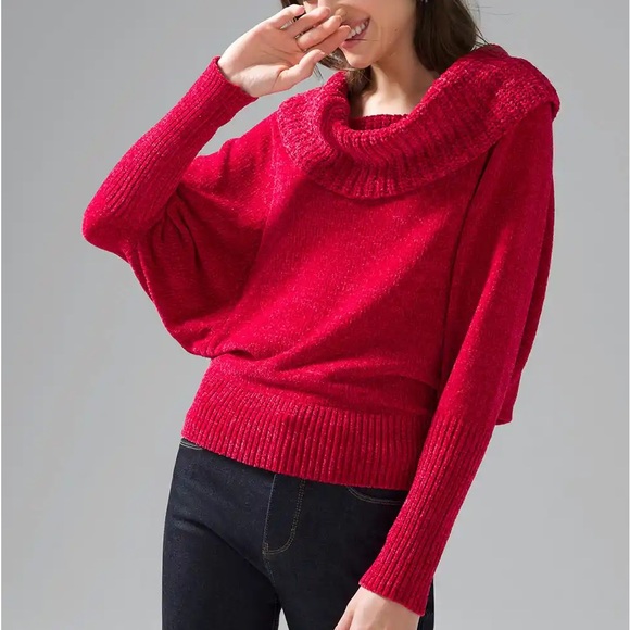 White House Black Market | Sweaters | Whbm Indulgent Red Cowl Neck ...